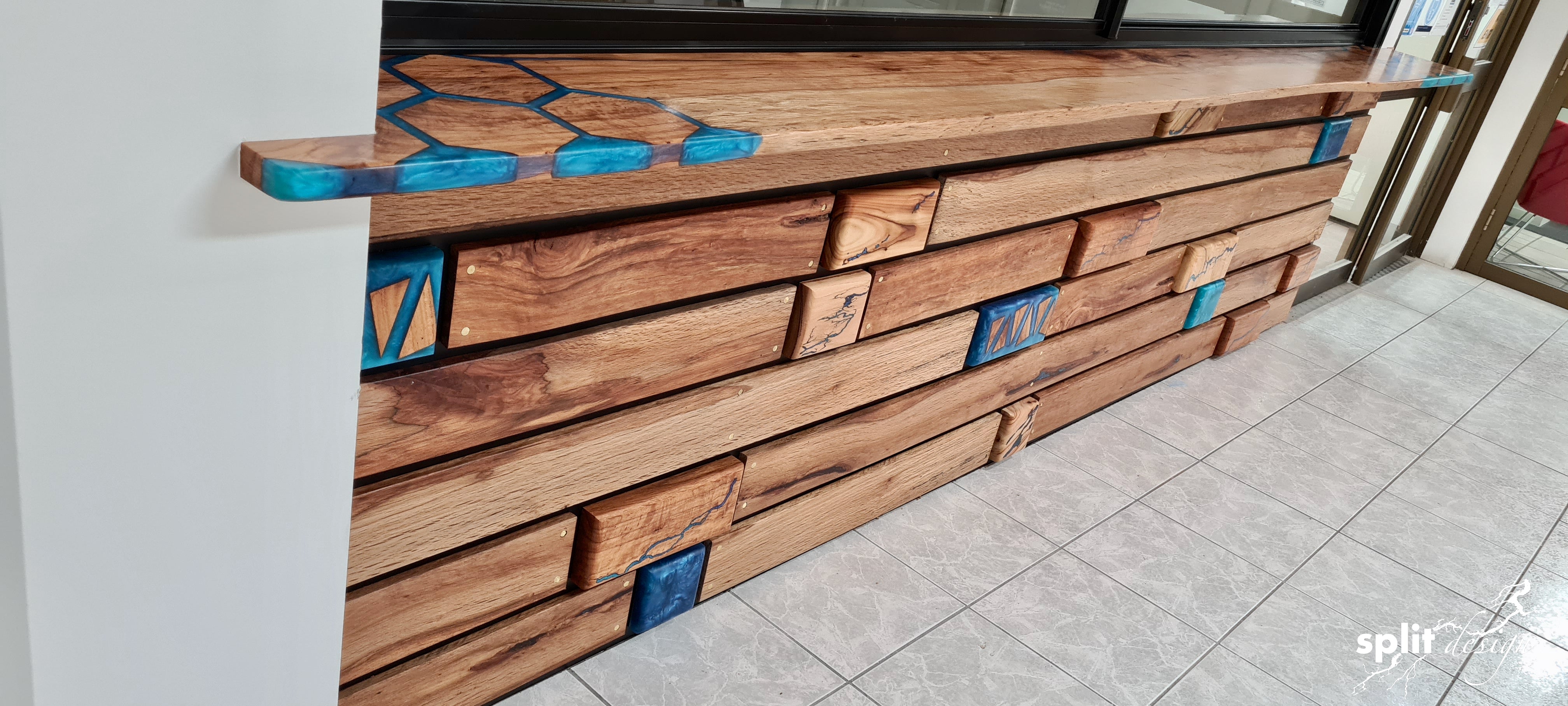 "Not another brick in the wall" Front Counter Feature Wall – Split ...