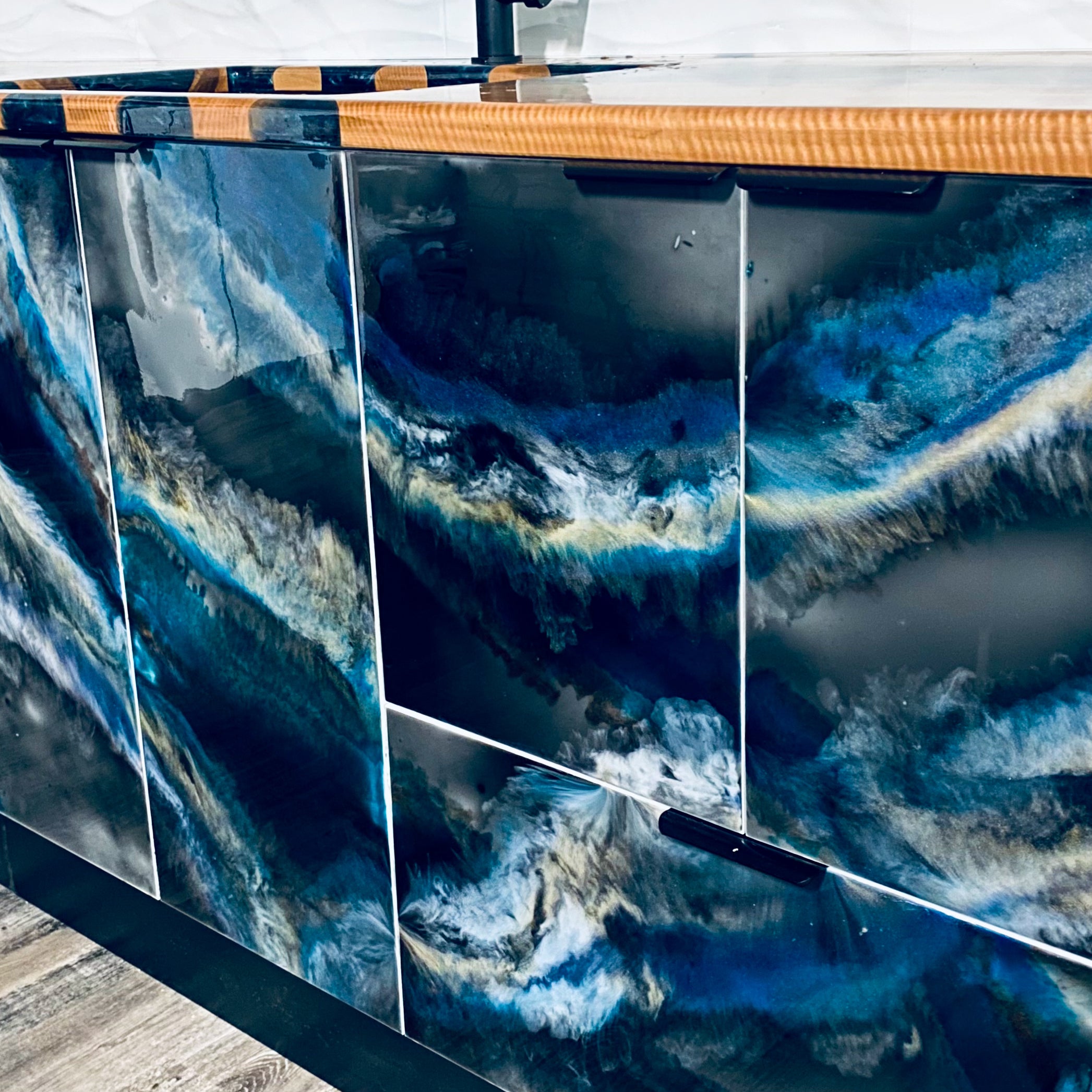 Timber & Resin Kitchen Cabinets & Vanities – Split Design Timber ...